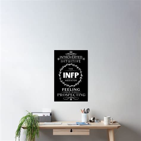 Póster Mbti El Mediador Infp De Lioncubdesigns Redbubble