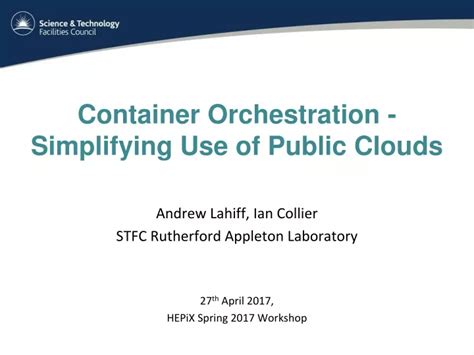 PPT Container Orchestration Simplifying Use Of Public Clouds PowerPoint Presentation ID
