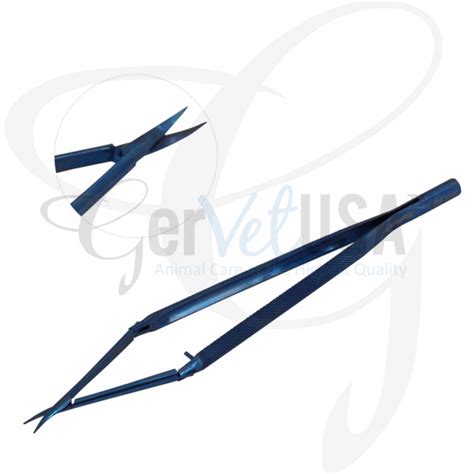 Micro Scissors Double Action 7 1 4 Round Handle Titanium