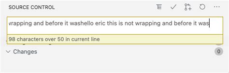 Git Commit Input Box Does Not Wrap Issue 116202 Microsoft Vscode