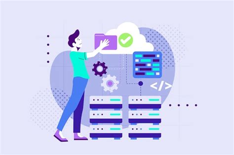 Free Vector Hand Drawn Flat Design Sql Illustration