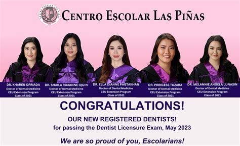 Dentist Licensure Exam May 2023 Ce Las Piñas