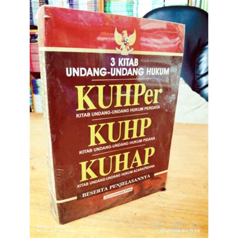 Jual Buku 3 Kitab Undang Undang Hukum Kuhper Kuhp Kuhap Shopee Indonesia
