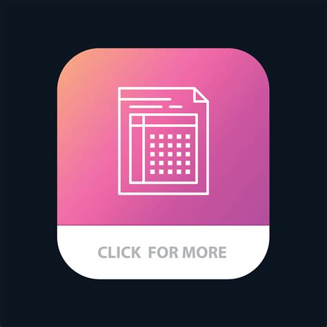 Audit Bill Document File Form Invoice Paper Sheet Mobile App Button Android And IOS Line Version