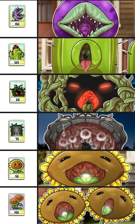 Sunflower Chomper Tangle Kelp Cactus Grave Buster And 1 More