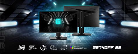 【會員限定優惠】g274qpf E2 電競顯示器 27型平面 Msi Store 微星品牌旗艦館