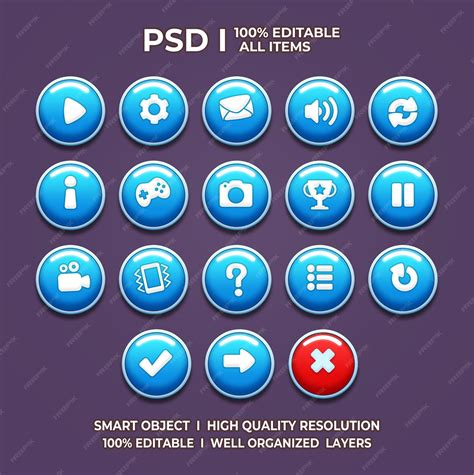Premium Psd Set Of Game Ui Game Ui Set Game Ui Button Game Button Game Ui Psd Game Ui Template