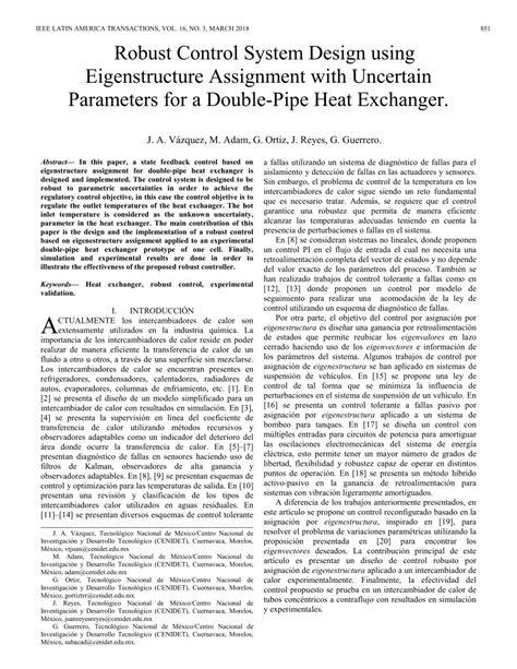 Pdf Robust Control System Design Using Eigenstructure Assignment With