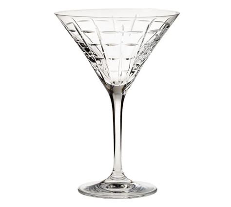 Library Hand Cut Martini Glass Pottery Barn