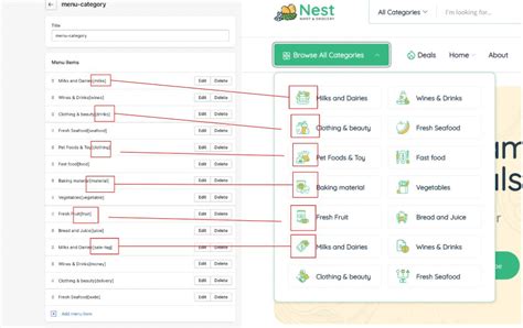 Setting Up Navigation Getting Started Nest Theme