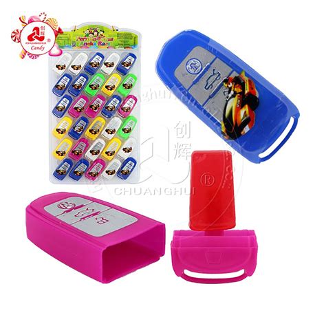 Cartoon Car Key Shaped Toy Candy With Fruit Flavored Lollipop Candy And Toy