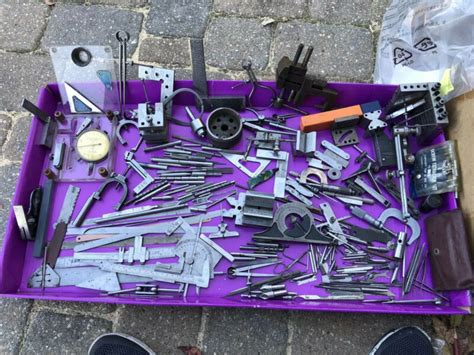Large Lot Of Machinist Tools Blocks Straight Edges Punches Clamps