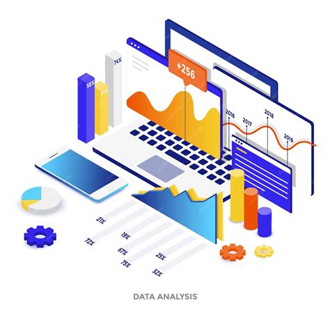 Premium Vector Modern Flat Design Isometric Illustration Of Data