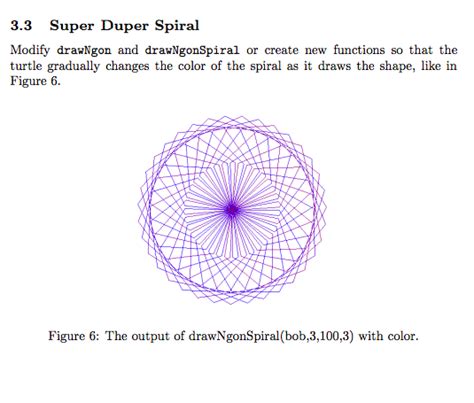 solved 2 2 spirals 2 2 1 n sided polygon create a function