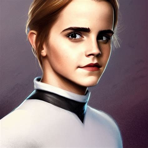 Krea Ai Portrait Of Emma Watson Wearing His Starfleet Capt