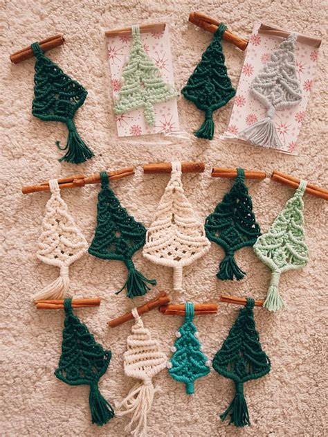Macrame Christmas Tree 🎄 💫 Рождественские идеи Макраме уроки