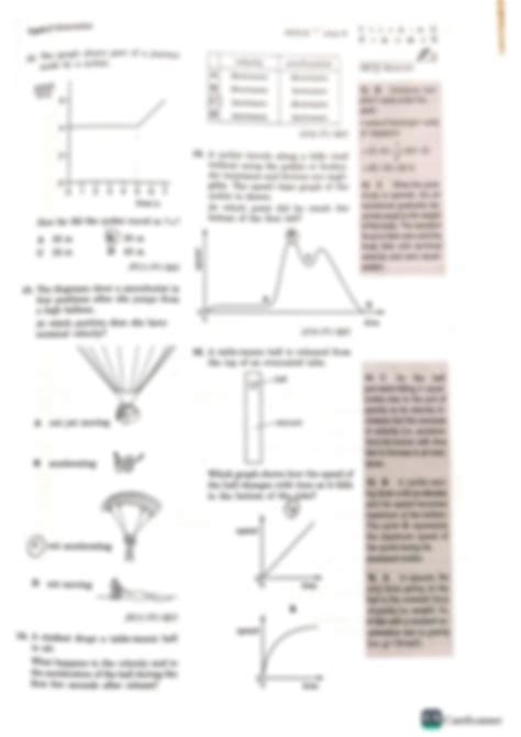 Solution Cambridge Physics Kinematics Solved Mcqs And Questions