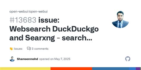 issue websearch duckduckgo and searxng search engine failing · open