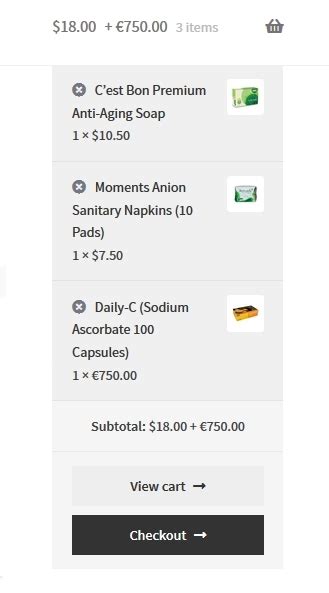 Workflow On Woocommerce Global Cart With Shops Using Different Currencies