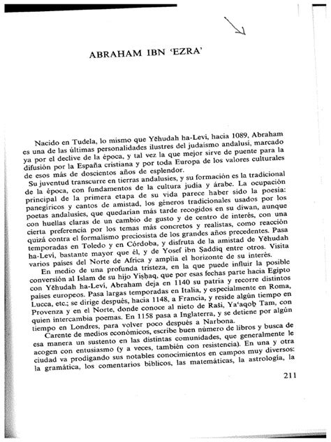 Abraham Ibn Ezra Elegía Pdf