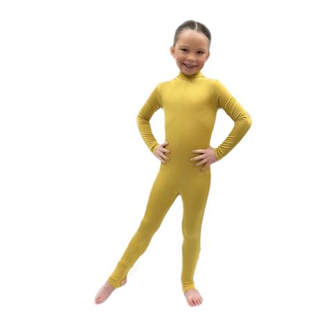 Gold Catsuit With Tail Razzle Dazzle Dance Costumes