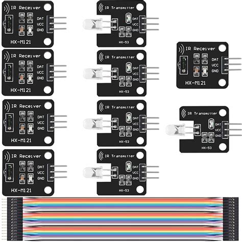 DKARDU Digital Khz Ir Receiver Sensor Module Khz Ir Transmitter Sensor Module With Dupont