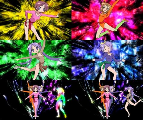 Hiiragi Kagami Hiiragi Tsukasa Hiiragi Matsuri And Hiiragi Inori Lucky Star And 1 More