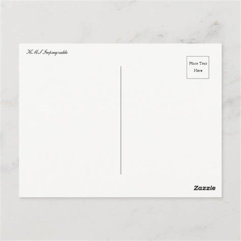 Vintage Hms Impregnable Postcard Zazzle