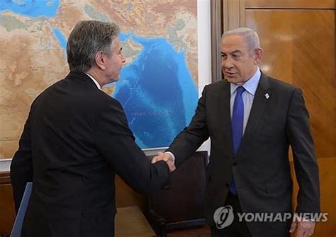 기로의 이스라엘 다시찾은 블링컨 민간인 보호 긴요종합 한국경제