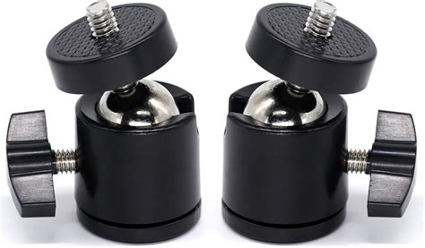2 Pieces Mini Tripod Metal Ball Head 1 4 ” Tripod Ball Head Mount Screw