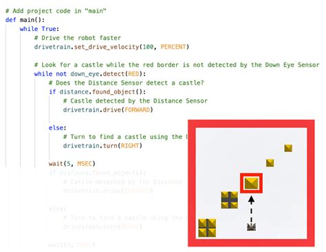 CS Nível 1 VEXcode VR Python VEX Education