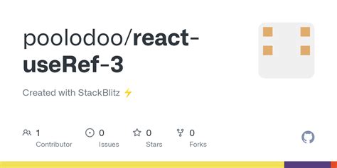 GitHub Poolodoo React UseRef 3 Created With StackBlitz