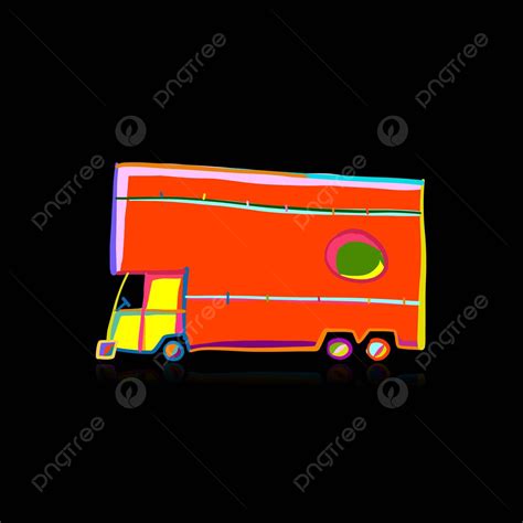 用於設計目的的白色背景卡車草圖插圖免費包裹 向量 插图 包裹 自由的向量圖案素材免費下載，png，eps和ai素材下載 Pngtree