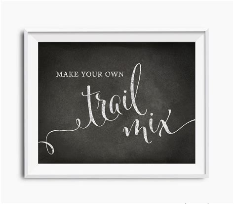 Vintage Chalkboard Wedding Favor Party Signs