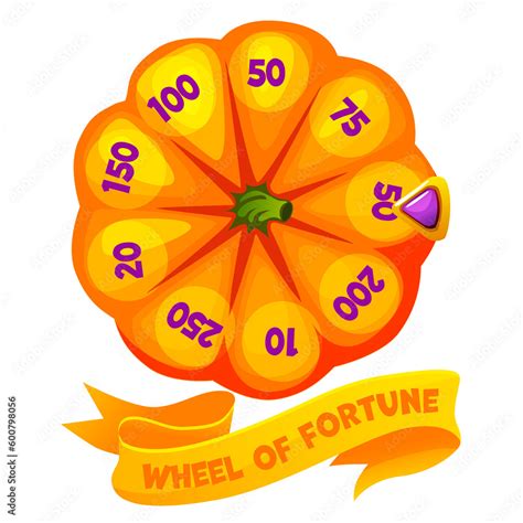 Halloween Wheel Of Fortune Button Rotation 2d Game Asset Halloween