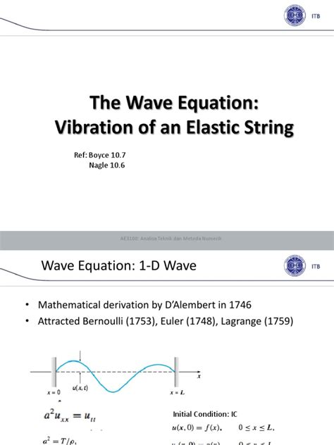 Modul 3d Wave Equation Pdf Wave Equation Ordinary Differential