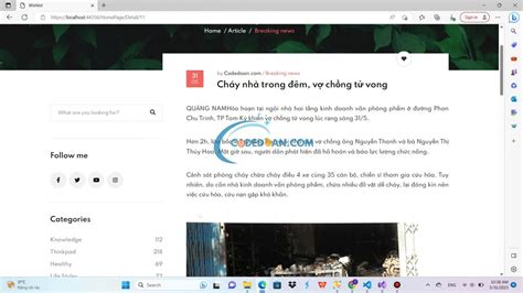 Website đọc Tin Tức đọc Báo Sử Dụng Mvc Csdl Sql Sever Có Báo