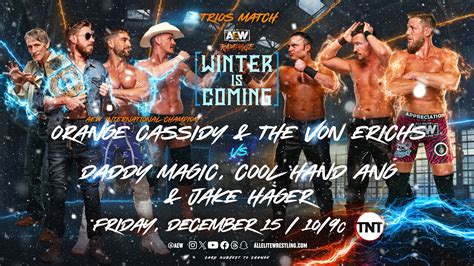 The Von Erichs And Orange Cassidy Trios Match Official For Aew Rampage