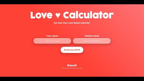 How To Build A Love Calculator In Python Youtube