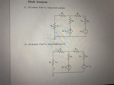 Solved Points Find VO Using Mesh Analysis Chegg