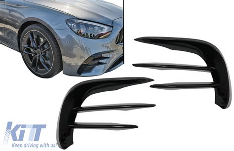 Front Bumper Flaps Side Fins Flics Suitable For Mercedes E Class W S C A Facelift