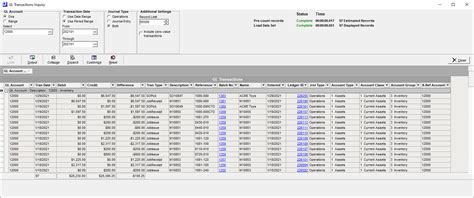 GL Transactions Detail