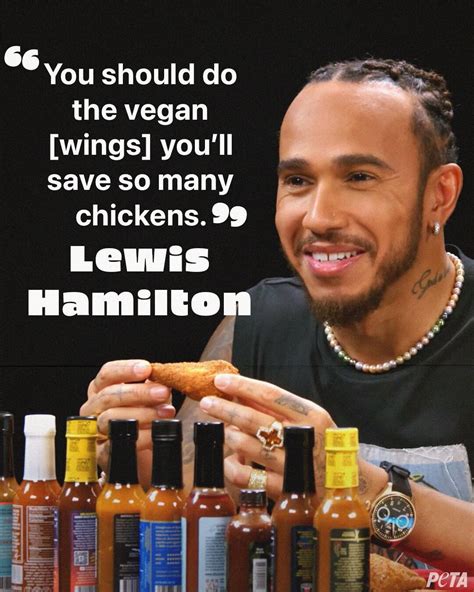 Our Fave F1 Racer Lewishamilton Devoured Some Vegan Wings On