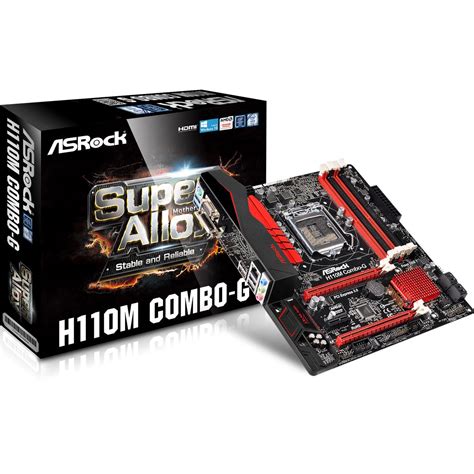 ASRock H110M Combo-G Intel H110 So.1151 Dual Channel DDR3/DDR4 mATX ...