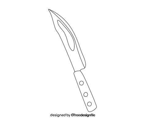 Kitchen Knife Black And White Clipart Free Download