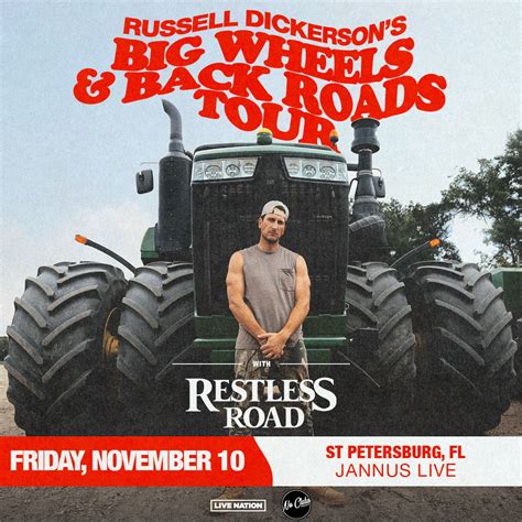 Sold Out Giveaway — Russell Dickerson W Restless Road At Jannus Live