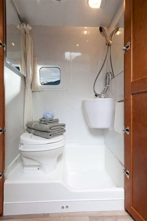 119 Easy RV Bathroom Remodel Ideas On A Budget Camper Bathroom