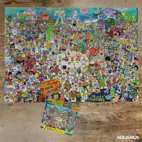 Buy AQUARIUS SpongeBob SquarePants Puzzle Piece Jigsaw Puzzle Officially Licensed