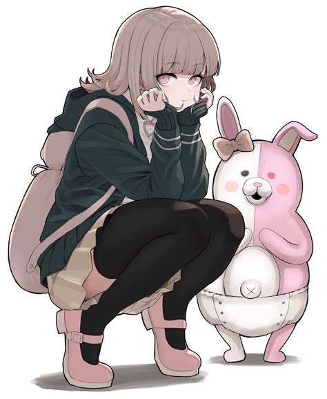 Nanami Chiaki And Monomi Danganronpa And 1 More Drawn By Mameroku