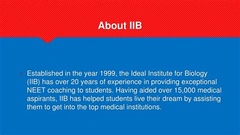 Ppt Best Neet Coaching Centre In Nanded Iib Powerpoint Presentation